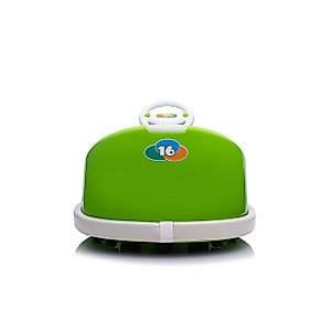 Best Ride On Cars 6 Volt Bumperz Kids Electric Battery Powered Ride On Bumper Car Vehicle with Power Indicator, Anti Collision Bar, and Music, Green