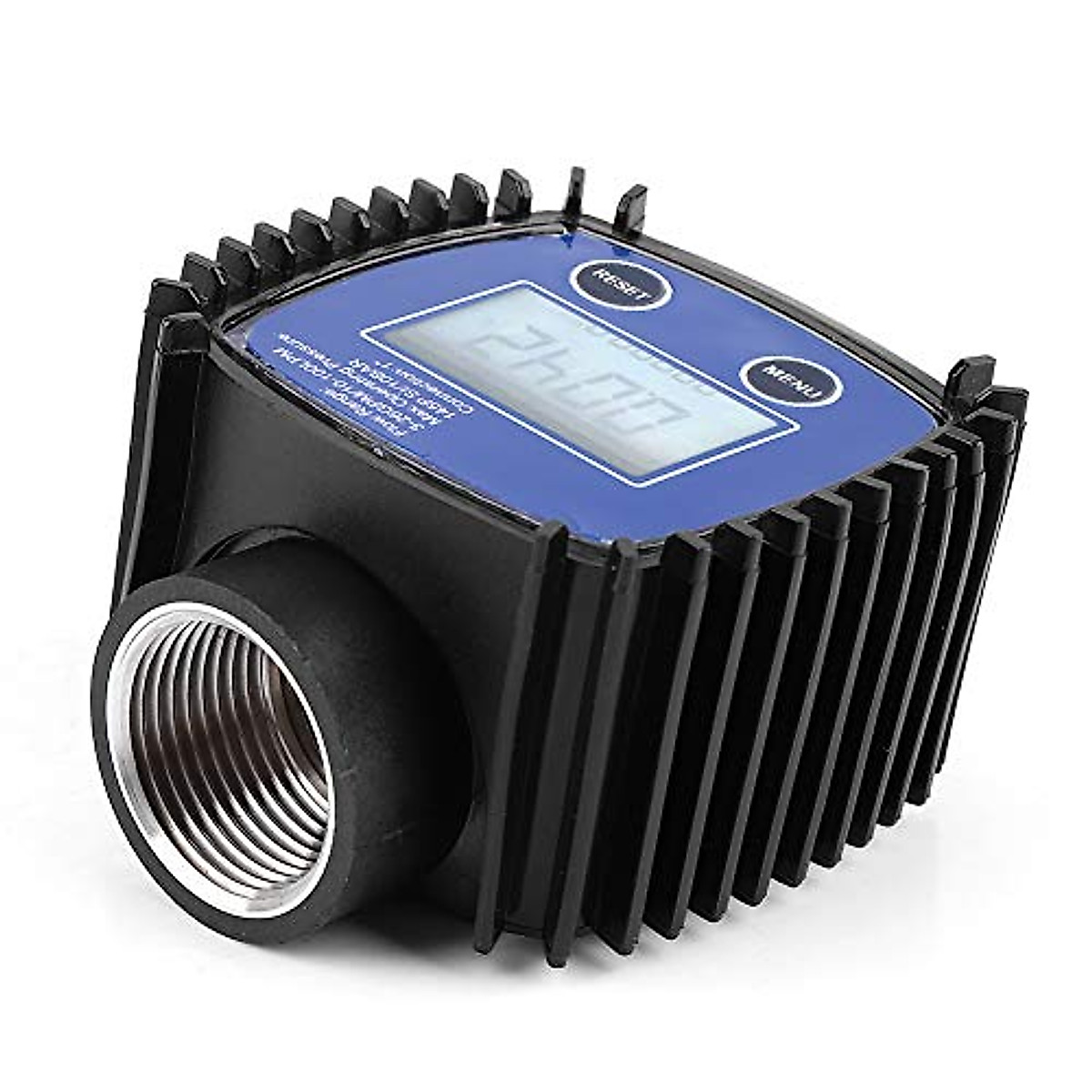 Oumefar 1" Turbine Flowmeter Inline Flow Sensor Meter Pipeline Water Flow Gauge Male Thread Plastic Flow Measurement Tools