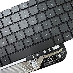 GinTai Laptops US Keyboard with Backlit Replacement for Dell Vostro 5310 5320 5410 5415/for Latitude 3320 3420 (Black)
