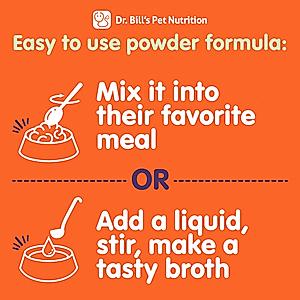 Dr. Bill's Feline Digestive Support Cat Prebiotics and Probiotics with Ginger Root, Psyllium Husk, Lemon Balm & More | 41 Active Ingredients for Better Digestion & Gut Health | Made in The USA