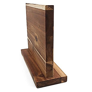 Resafy Magnetic Knife Holder Acacia Wooden Magnetic Knife Block Holder Rack Magnetic Universal Stands with Strong Enhanced Magnets Strip Kitchen Storage Cutlery Large Organizer 12 X 10