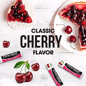 ChapStick Classic Cherry Lip Balm – Fruity & Sweet Lip Moisturizer for Dry Lips, 0.15 Oz