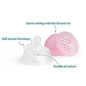 Herobility Double Anti-Colic Baby Bottles – 8.5 fl oz/240ml – 4-Pack – BPA-Free - Multicolor - White, Gray, Pink, Hawthorn Rose