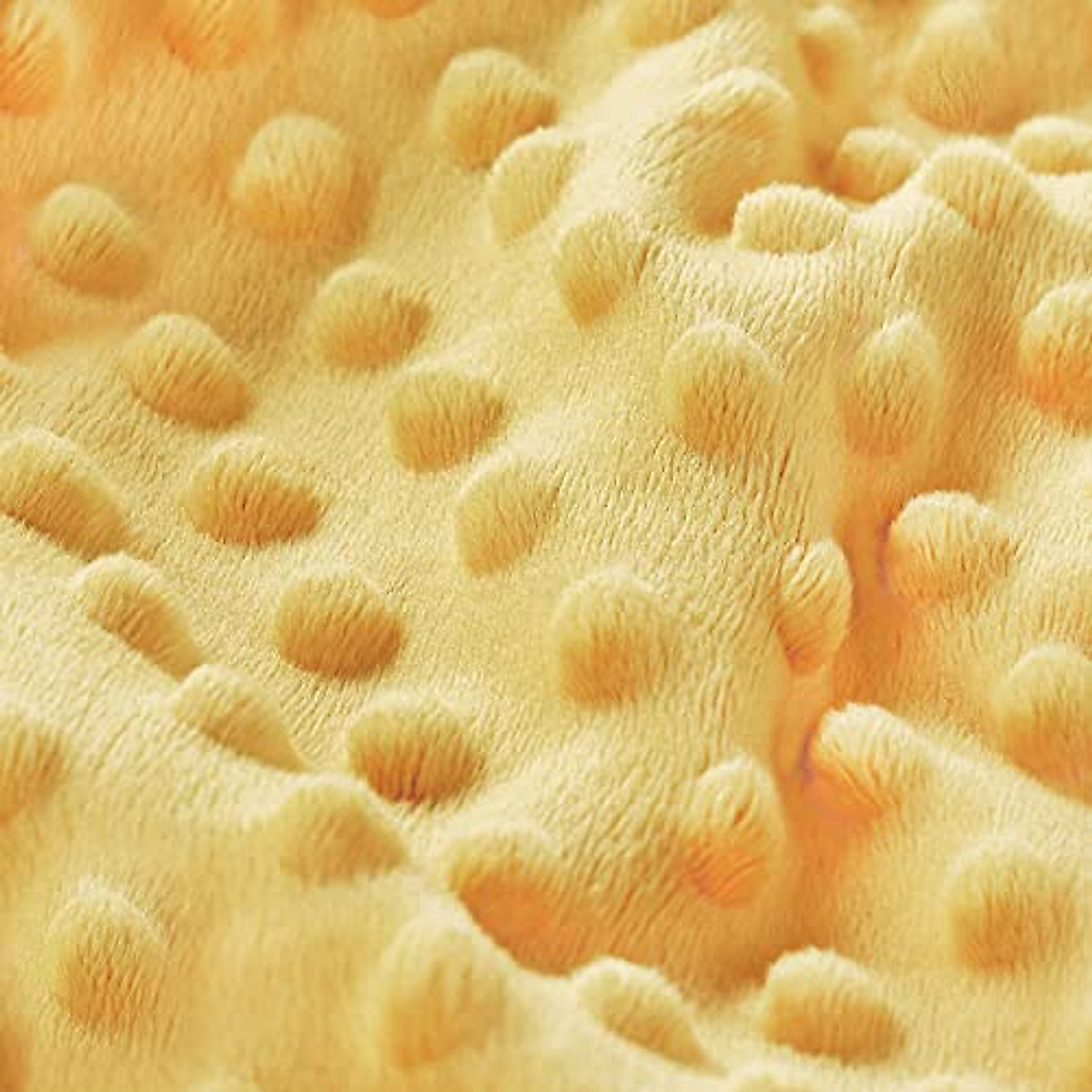 HOMRITAR Baby Blanket for Girls Soft Plush Minky Blanket with Double Layer Dotted Backing for Infant Picnic Traveling with Cute Animals Multicolor Printed 30 x 40 Inch (Yellow Bees)