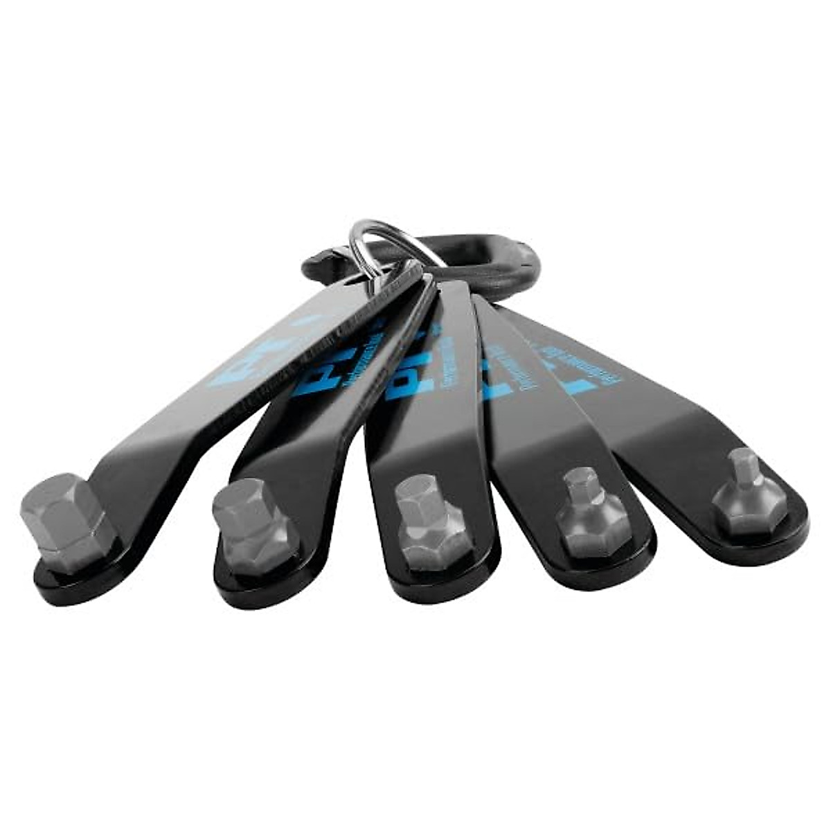 Performance Tool W86109 Metric Low Profile Offset Hex Key Wrench Tool Set for Workshops and Garages, Black, 5-Piece Set