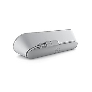 Dell SP3022 USB Computer Speaker for PC, Laptop, Monitor, Business Conference-Mini Soundbar Speakerphone, AI Noise Echo Cancellation, Full Duplex Audio, 2 x 1.8W, MS-Teams Certified - Platinum Silver