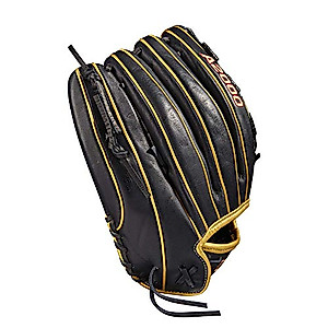 Wilson A2000 Spin Control Fastpitch V125 (Outfield) - Left Hand Throw,12.5",Black, Large, WBW100223125