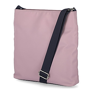 Nautica Diver Nylon Small Women's Crossbody Bag Purse with Adjustable Shoulder Strap, Lilac Rose