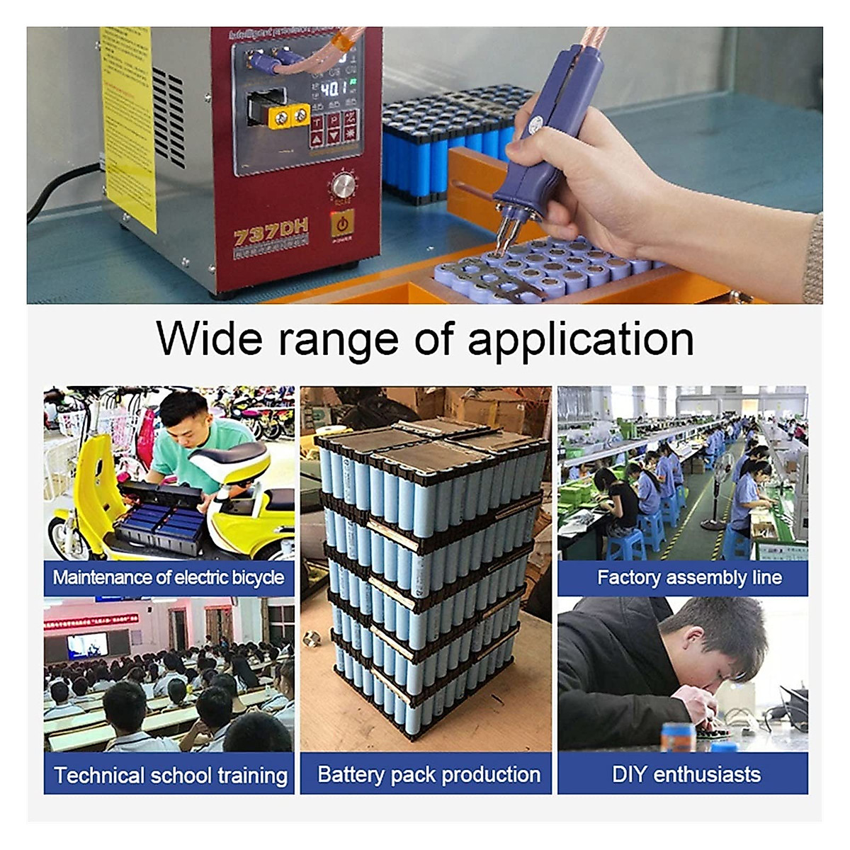 Spot Welder Welding Equipment + Mobile Welding Pen Foot Pedal Controlled Or Automatic Induction Time-Lapse Spot Welding Function