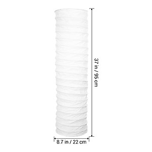 Abaodam Paper Floor Lamp Shade Foldable Paper Floor Lamp Cover Standing Lamp Cover Light Bulb Cage Guard Rice Paper Lantern for Home Bedroom Living Room