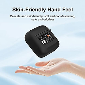 LEFXMOPHY Case for JBL Tour Pro 2 Earbuds 2023, Silicone Cover Protective Skin Sleeve (Black)