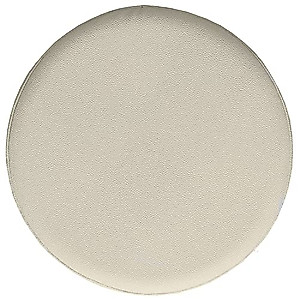 HFCNMY Stool Covers Round, 2 Pack Waterproof PU Round Bar Stool Covers with Elastic Bands Bar Chair Covers Bar Stool Seat Covers Washable Stool Cushion Slipcover for 13-14 Inch Chair(Beige)