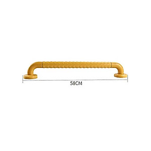 CRODY Bath Wall Attachment Handrails Grab Bar Rails Shower Aid and Safety Support Armrest Grab Bar,Safety Copper Handrail,Wall Mounted Straight Towel Rack/68Cm
