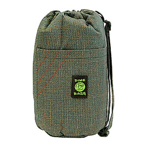 DIME BAGS - Drawstring Tube, Padded Bag, 5 Compartments, w/Shoulder Strap, Convenient, Durable (Aqua, 14")