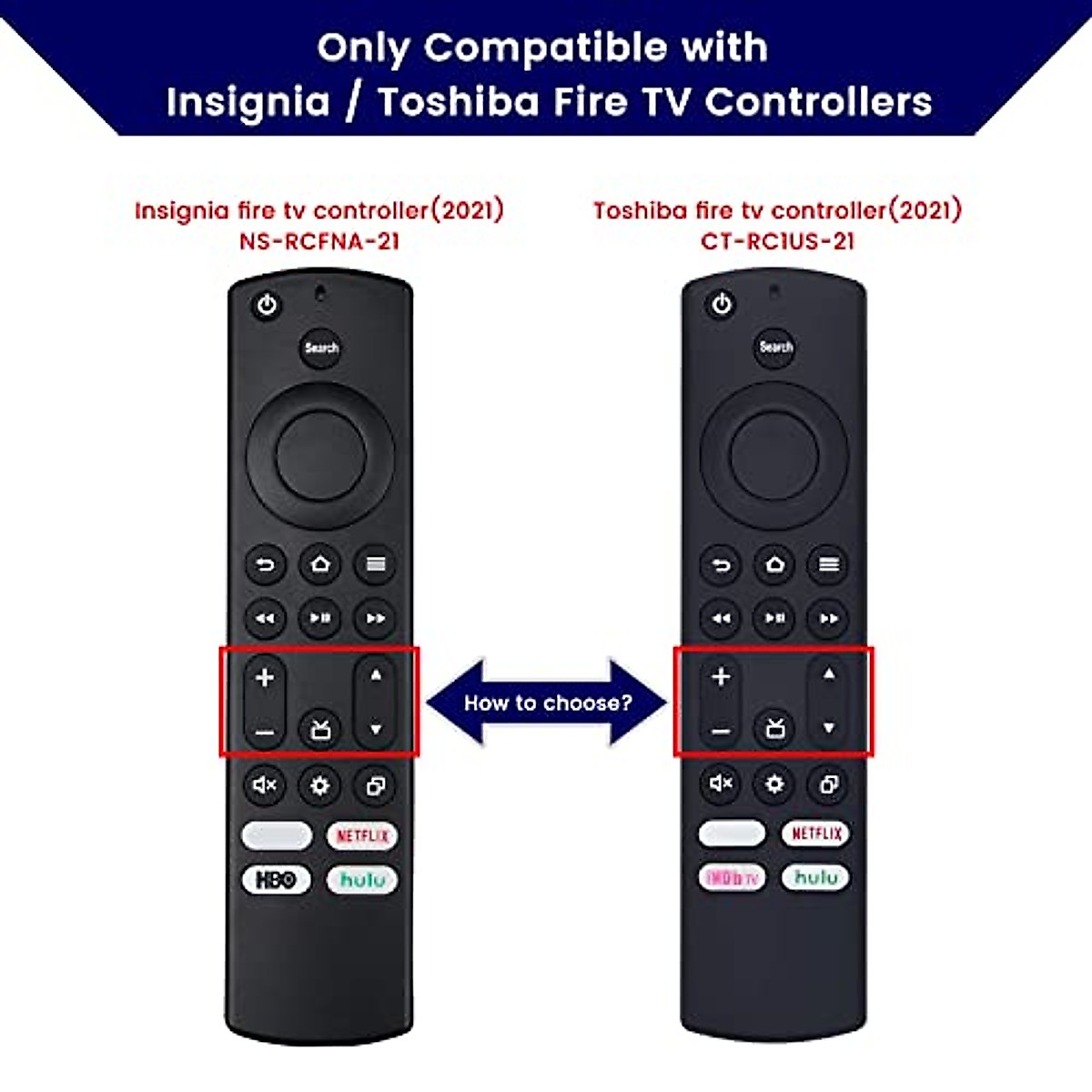 NS-RCFNA-21 Glowing Remote Cover Replacement for Toshiba/Insignia FireTV Controller 2021, Silicone Case with Lanyard Glow in Dark