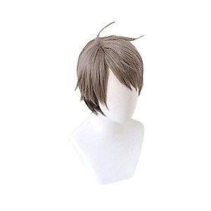 Liamiona Cosplay Short Wig Heat Resistant Synthetic Hair Anime Wig Halloween Carnival Party Wigs