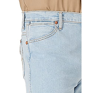 Wrangler mens Cowboy Cut Active Flex Slim Fit Jeans, Bleach, 34W x 34L US