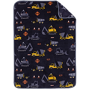 Carter's Construction Toddler Throw Blanket - 30" x 45" - Super Soft, Plush, Warm and Comfortable