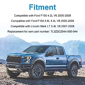 WMPHE Compatible with 1 Pair Front Left & Right ABS Wheel Speed Sensor Ford F150 2005 2006 2007 2008, Lincoln Mark LT 2007 2008, Replace OEM 7L3Z-2C204-A 695-044, Only for RWD Models