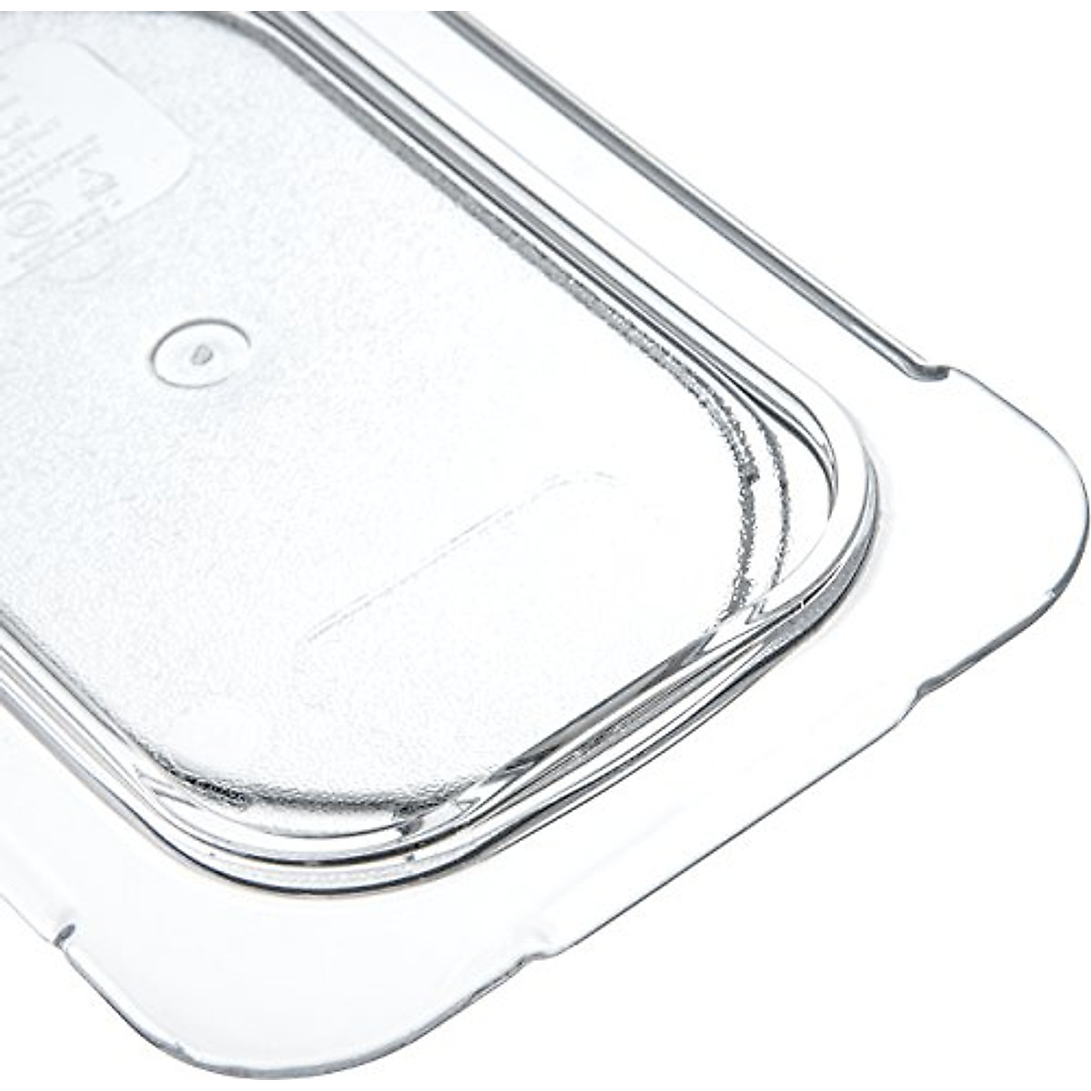 Carlisle FoodService Products Storplus 1/9 Size Universal Flat Food Pan Lid for Catering, Buffets, Restaurants, Polycarbonate, Clear