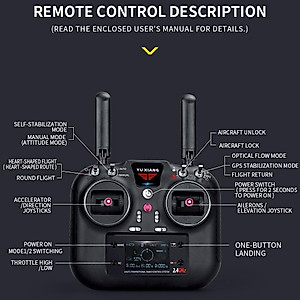 QIYHBVR RC Helicopter Model 6CH 3D American Coast Guard UH-60 Scale RC Helicopter RTF W/GPS Intelligent Control System＆Camera, 2.4G Remote Control,1/47 Scale RTF Edition