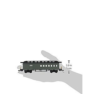 Bachmann Industries 1860 - 1880 Passenger Cars - Combine - Painted, Unlettered Green (HO Scale)