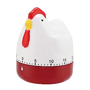 Alinory Chicken Timer, Lovely Chicken Timer Mechanical Kitchen Cooking Alarm Clock for Home Decor Timing Reminder