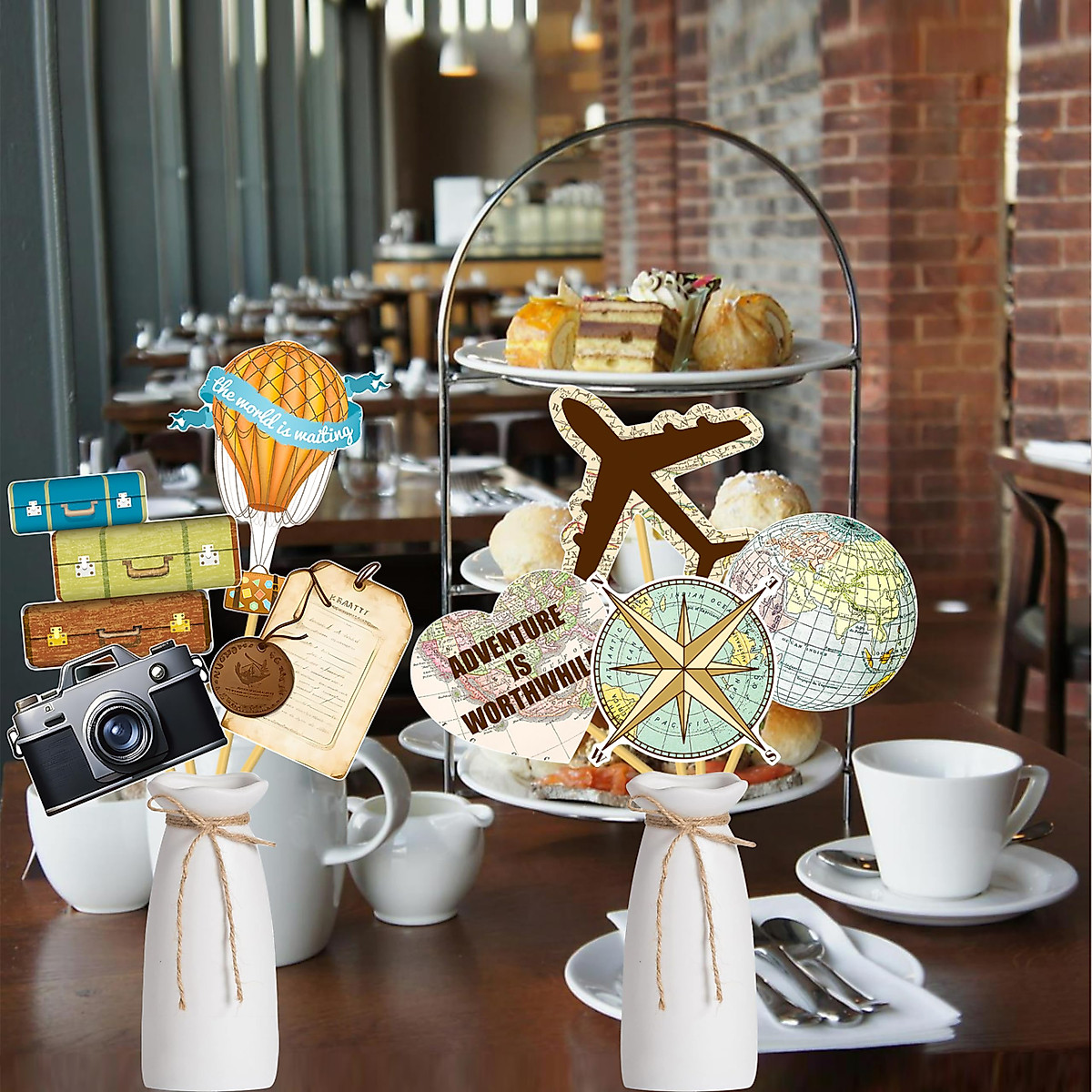 Travel Themed Party Decorations – Vintage Bon Voyage