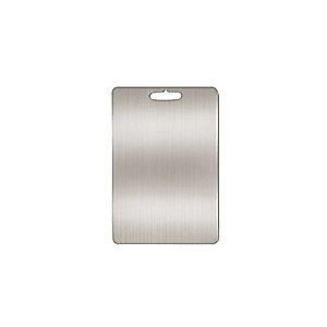 MMOOCO Chopping Board, Stainless Steel Cutting Board Fruit Vegetable Meat Cutting Board Easy to Clean Cutting Board Practical Kitchen Tool Durable and Non-Greasy Kitchen Tool (Size : Small)