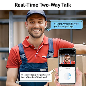 LaView Security Cameras Outdoor Video doorbell Wired with Home Security Cameras Bundle Include 32 GB SD Card Two-Way Audio, Night Vision,WiFi Home Indoor for Baby/pet,Alexa, USA Cloud Service