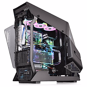 Thermaltake AH T600 Helicopter Styled Open Frame Tempered Glass Swing Door E-ATX Full Tower Case CA-1Q4-00M1WN-00