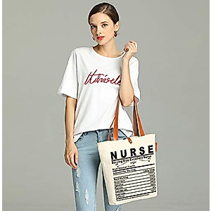 So'each Canvas & Beach Tote Bag Excellent Nurse Gift Graphic Handbag Shoulder Bag