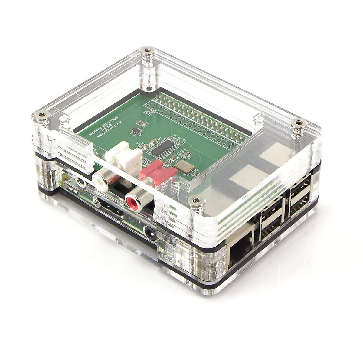 Top HAT Tall Upgrade Kit for Zebra Case - Raspberry Pi3B+, 3 Pi2 B B+ - Black