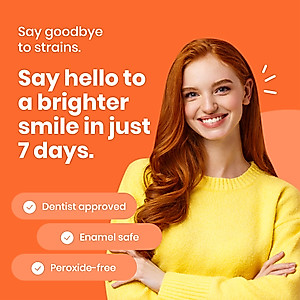 DrDent Professional Teeth Whitening Strips 21 Treatments - Safe for Enamel - Non Sensitive Teeth Whitening - Whitening Without Any Harm - Pack of 42 Strips + Mouth Opener Included