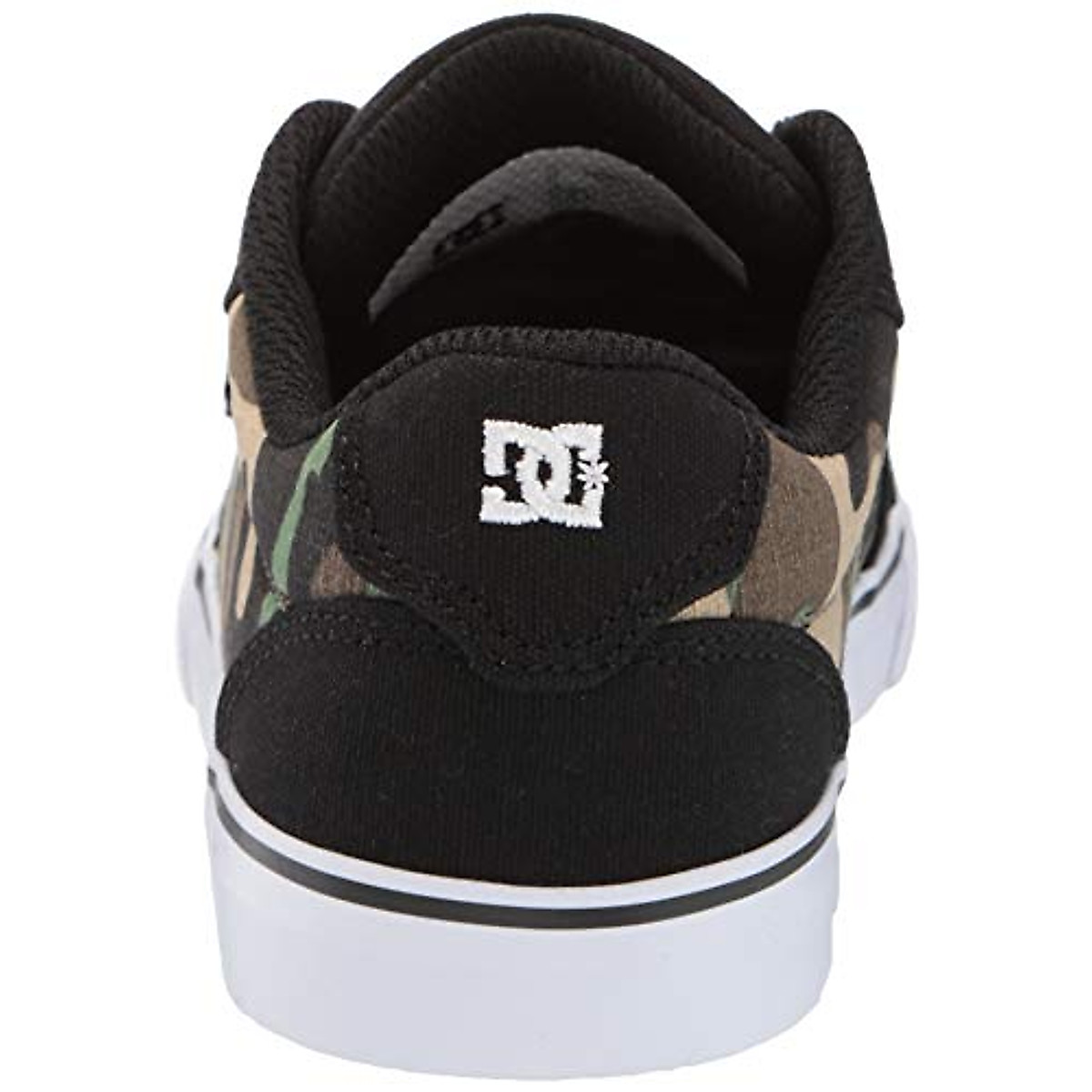 DC boys Anvil Skate Shoe, Black/Camo Print, 6 Big Kid US