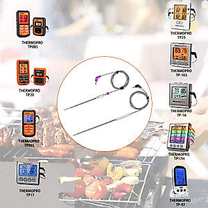 2-Pack Upgraded Replacement Probe for Thermopro TP20 TP08S TP07 TP25 TP930 TP829 TP910 TP826,Ultra Accurate & Fast Meat Temperature Probe for TP20 TP17 TP-27 TP08S TP17H TP06s TP16S TP09 TP28