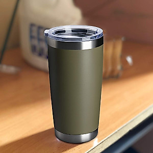 TDYDDYU 8 pack 20 OZ Double Wall Stainless Steel Vacuum Insulated Tumbler Coffee Travel Mug With Lid, Durable Powder Coated Insulated Coffee Cup for Cold & Hot Drinks (Combine colors, 8 pack)