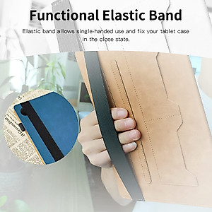 Case for Samsung Galaxy Tab A8 10.5'' 2022 Case SM-X200/X205/X207 Business PU Leather Cover Slim Lightweight Flip Stand Shell & cardholder Full Protective Case for Galaxy Tab A8 10.5 Tablet-Dark Blue