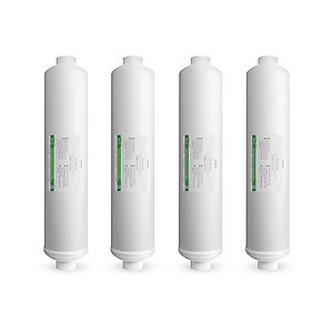 Post Activated Carbon Water Filter Replacement – 5 Micron Inline Filter – 10 inch Inline Carbon Filter– Under Sink and Reverse Fits most Reverse Osmosis Systems (4 pack)