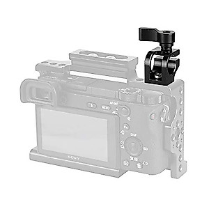 CAMVATE 15mm Single Rod Clamp Install on 1/4"-20 Thread Hole for Camera cage (Black Knob) - 2127