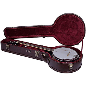 Crossrock CRW600BJBR Wooden case for 5 String Resonator Banjo, Vintage Brown (CRW620BJBR)