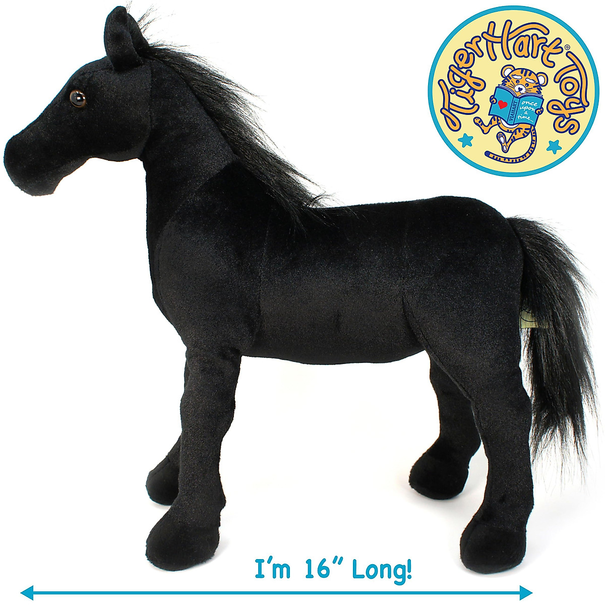 TigerHart Ignacio The Black Stallion - 18 Inch Stuffed Animal Plush