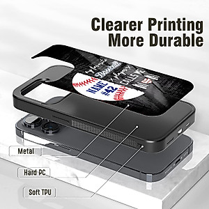 Eomnniofoy Custom Baseball Mom Phone Cases for Samsung Galaxy S10 S20 S21 S22 S23 S24 S25 Ultra Plus FE Edge | for iPhone Moto for Pixel, My Favorite Player Call Me Mom Gifts for Women Girls