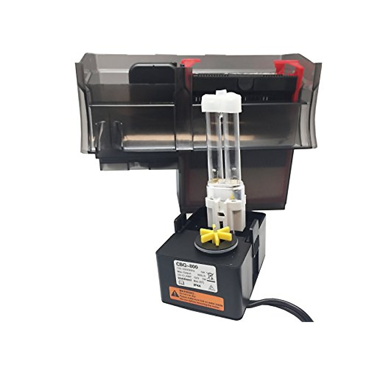 GRECH CBG-800 5W UV Sterilizer Hang-On Back Filter, 20-50 gallon/211 GPH, Black