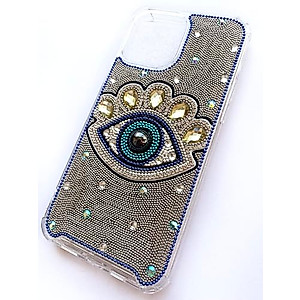Bling Evil Customize Phone Case Compatible with Iphone 14 - Protective Case for iPhone 15 Pro, Heavy Duty, Slim Fit Eye Design | Iphone XR