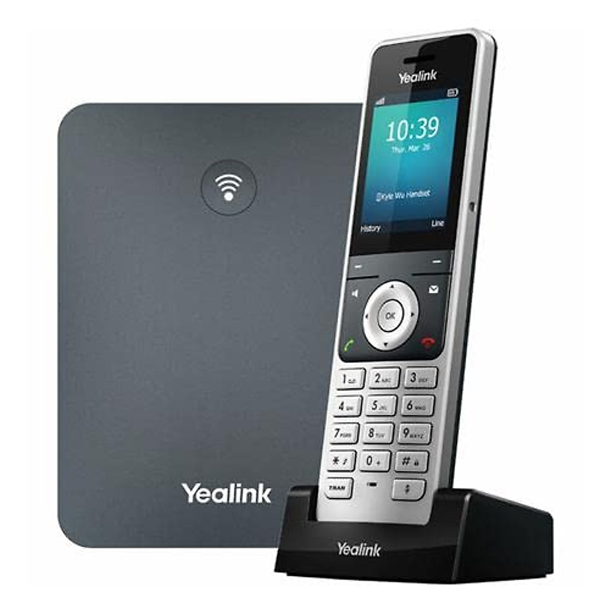 TWA Yealink Bundle of Professional IP DECT High-Performance Business Wireless Phone Bundle W76P - W56H and W70 Base with Microfiber Cloth