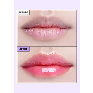 I DEW CARE Lip Gloss - Glow Easy Raspberry | Jojoba Seed Oil, Vitamin C, Pigmented Glossy Stain, Hydrating, Korean Makeup, Pink Color, Glass Skin Look, 0.12 FL Oz