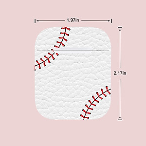 Baseball Print Airpods Case Compatiable with Airpods 1&2 - Airpods Cover with Key Chain, Full Protective Durable Shockproof Personalize Wireless Headphone Case