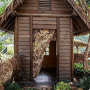 LOOGU Bulk Rolls of Camouflage Netting for Photography Background Camo Decorative Net and Hunting Blinds (Desert Digital, 1.5x5M=5x16.4ft)