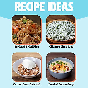 Tasty Mini Rice Cooker with Removable Nonstick Bowl and Auto Keep Warm Function, Great For Soups, Stews, Grains and Oats, 6 Cups Cooked (3 Cups Uncooked), 1.5-Quart, White